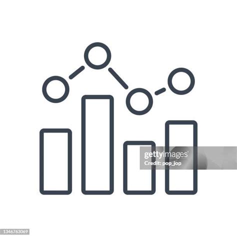 Chart Data Analytics Line Icon Vector Stock Illustration High Res