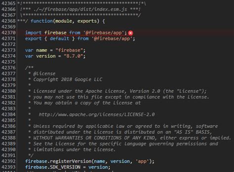 javascript react w firebase cannot use import statement outside a