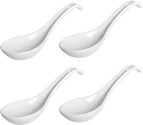 Hiware 12 Piece Asian Soup Spoons Rice Spoons Chinese Won