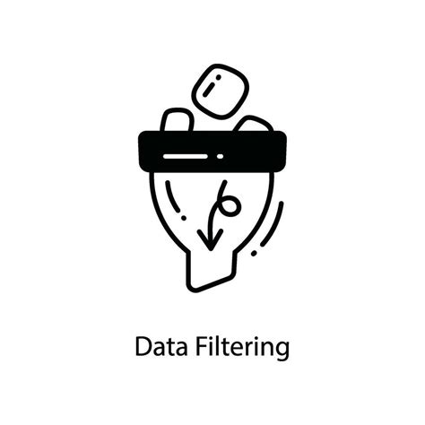 Data Filtering Doodle Icon Design Illustration Networking Symbol On White Background Eps 10