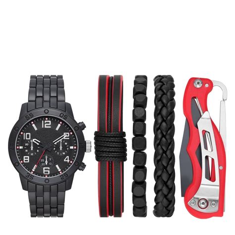 Ripley Set Reloj Folio Hombre An Logo Fmdal Pulseras