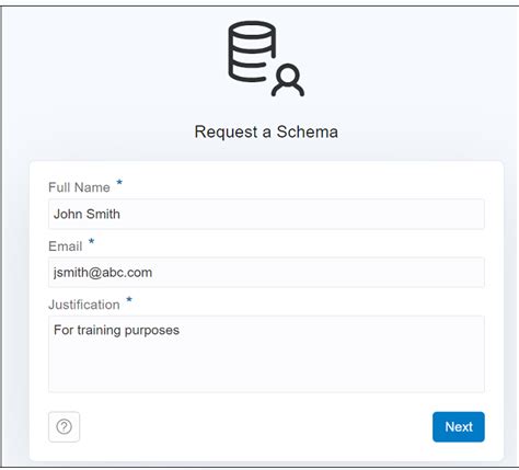 Creating A Self Service Schema