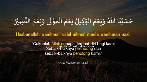 Hasbunallah Wanikmal Wakil Nikmal Maula Wanikman Nasir Dari Sosiologi