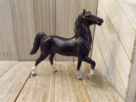Breyer Small Black Horse Vintage Toy Horse Horse Western Etsy