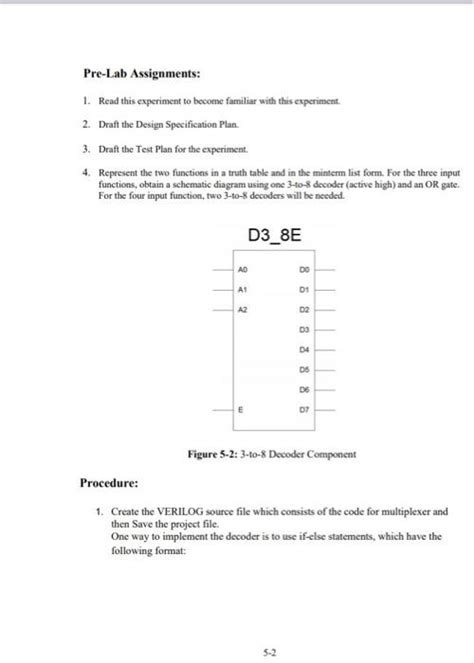Solved Experiment 5 Decoder And Demultiplexer Objective To