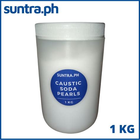 Suntra Pure Caustic Soda Pearls Lye Sodium Hydroxide 1kg Shopee