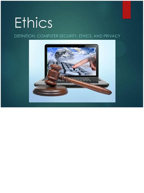 Ethics Of Computer System Cotha 16 K2opt Ethics Definition Computer Security Ethics And