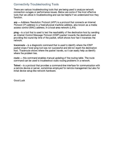 network troubleshooting methodology and techniques pdf