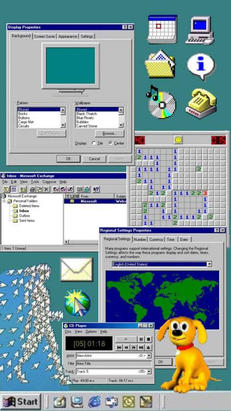 Windows 98 Aesthetic