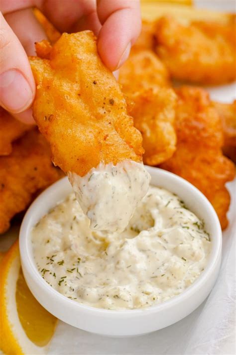 Crispy Beer Battered Fish Recipe Battered Fish Tartar Sauce Beer