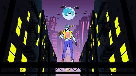 벡터 Cyberpunk 사무라이 소녀 에서 A 미래주의 도시 환경 초상화 스톡 일러스트 가상현실에 대한 스톡 벡터 아트 및 기타