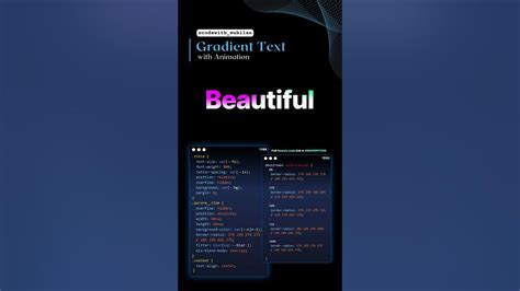 gradient text pure css ️ codewith muhilan css coding youtube