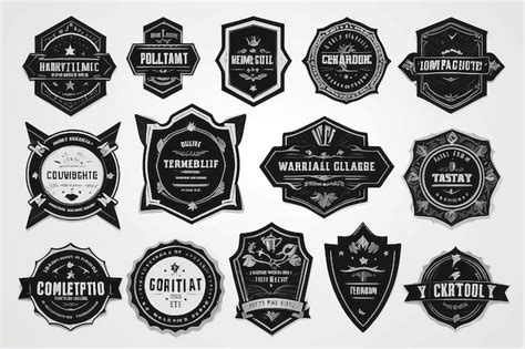 Premium Photo Badge Templates Collection Premium Quality Insignia Designs