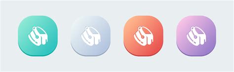 Pintar Cubeta Sólido Icono En Plano Diseño Estilo Colores Señales