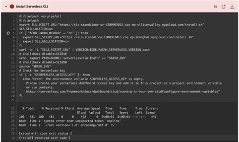Syntax Error Near Unexpected Token `newline · Issue 40 · Circleci