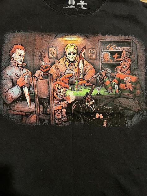 Jason Freddy Krueger Michael Myers T Shirt Front Grap… Gem