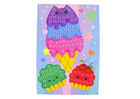 Diy Coloured Mosaic Patching Set Ice Cream Toys Creative Toys