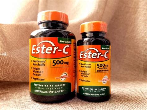 American Health Витамин С аскорбат кальция Ester C 500 мг 90