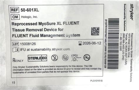 New Hologic 50 601xl Myosure Xl Fluent Tissue Removal Device Surgical
