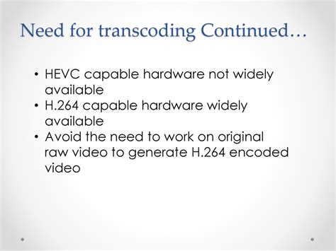 H265 Bitstream To H264 Bitstream Transcoder Ppt Download