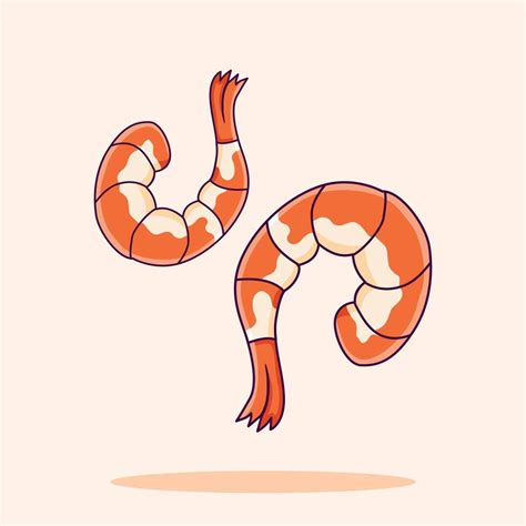 Illustration Of Shrimp Frozen Shrimp Fresh Shrimp Designed In Flat
