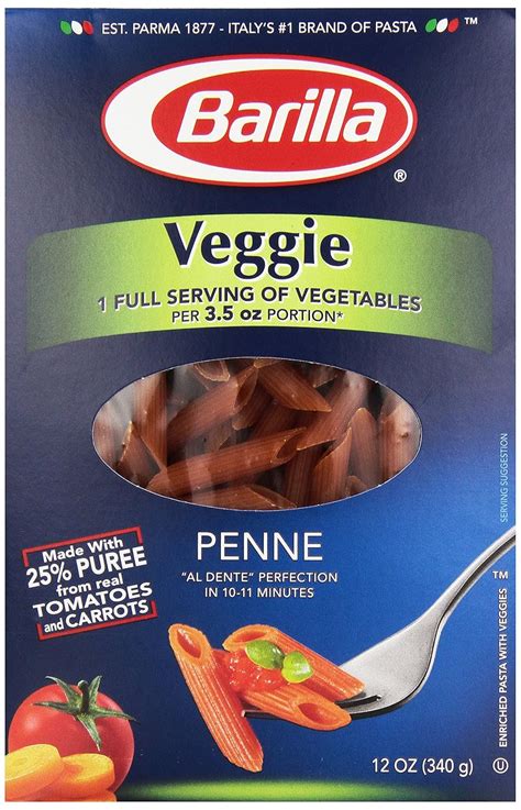 Barilla Veggie Penne Pasta 12 Oz Grocery And Gourmet Food