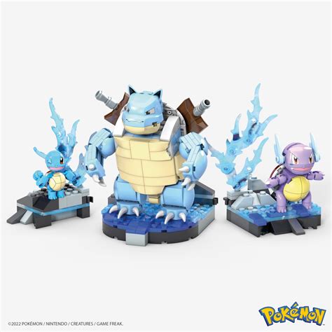 Mega Construx Pokemon Squirtle Evolution Construction Set Mattel Creations
