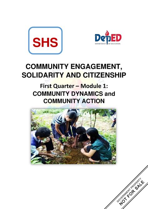 Cesc Module 1 Notes Community Engagement Solidarity And Citizenship First Quarter Module