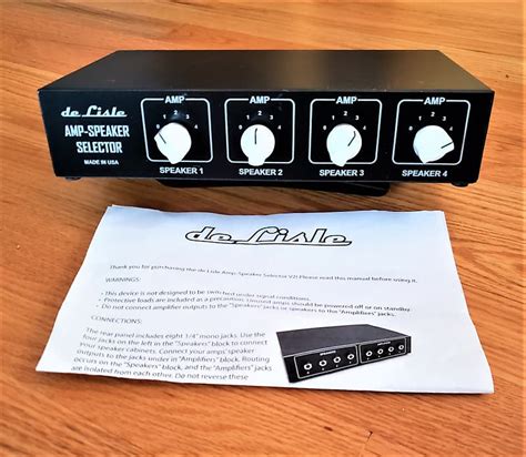 De Lisle De Lisle Speaker Selector V Combines Reverb