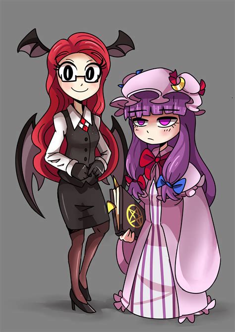 Koakuma And Patchouli By Infestedpear On Newgrounds