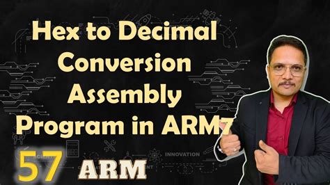 Hex To Decimal Conversion Assembly Program In Arm7 Arm7 Assembly Programming Youtube