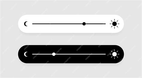 Premium Vector Brightness Slider Level Control Contrast And