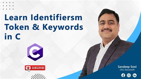 Learn Identifiers Tokens And Keywords In C C Programming Tutorial Youtube