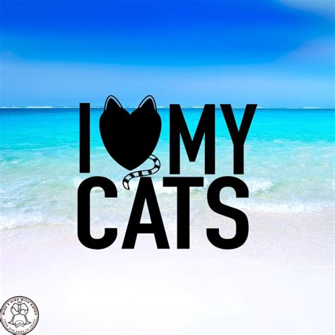 Love My Cats Decal Love My Cats Sticker Car Decal Wall Decal Indoor