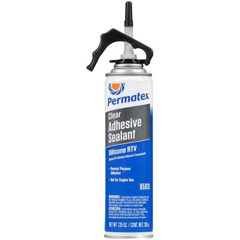 Permatex Clear RTV Silicone Adhesive Sealant 7 25oz Sensor Safe