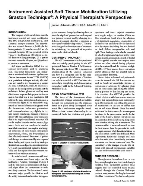 Instrument Assisted Soft Tissue Mobilization
