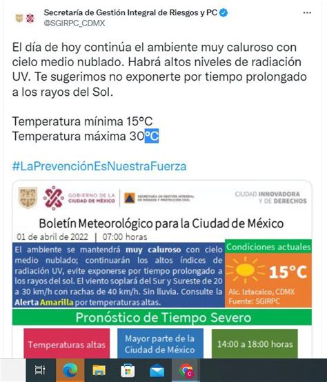 It Will Continue To Be Very Hot In CDMX What Do Colors Mean By High Temperatures Infobae