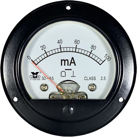 Tjycvwxz Sd65 Dc Milliamp Meter Dc1ma 10ma 20ma 30ma 50ma 100ma Dh65 Dc Ammeterdc