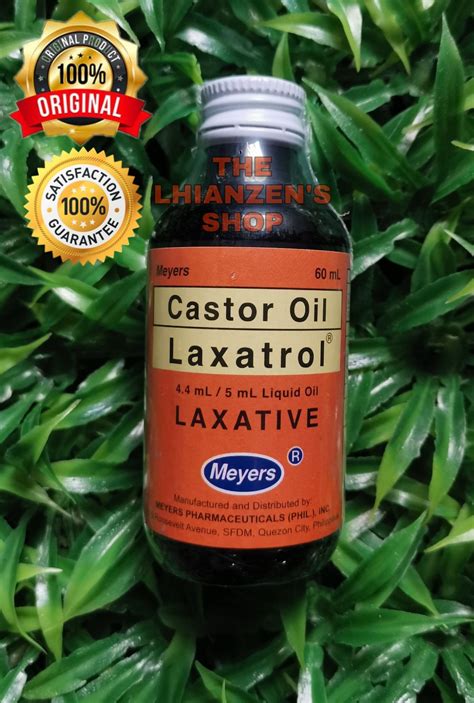 Meyers Castor Oil Laxativepurgative 60ml Sweet Orange Flavor Oil