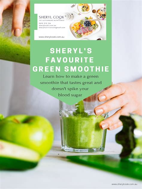 Sheryl Cooks Aip Green Smoothie Recipe Pdf Smoothie Cooking