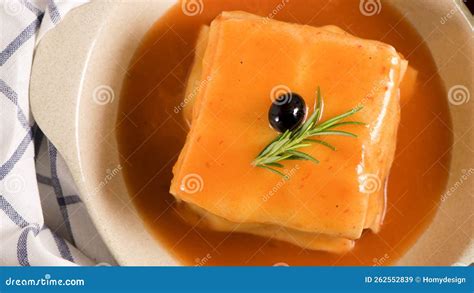 Francesinha On Plate Stock Image Image Of Cuisine Plate 262552839