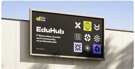 eduhub it education center ux ui brending behance