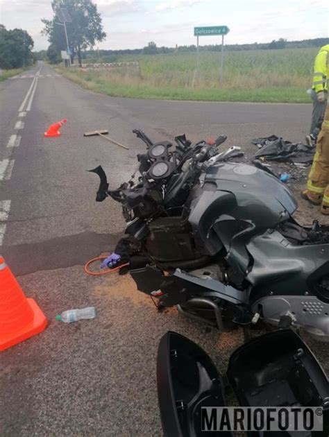 Śmiertelny wypadek pod Mikolinem nie żyje 37 letni motocyklista