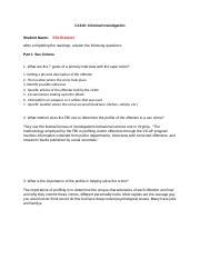 Understanding Criminal Investigation Sex Crimes And Burglary Course Hero