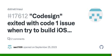 Codesign Exited With Code 1 Issue When Try To Build Ios App Using
