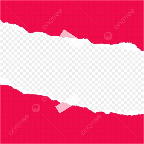 찢어진 된 종이 일러스트 빨간색 디자인 찢어진 종이 스크롤 종이 페이지 넘기기 Png 일러스트 및 Psd 이미지 무료
