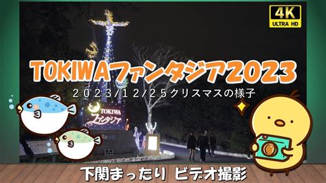 山口県最大級のイルミネーションTOKIWAファンタジアの歩き撮り YouTube