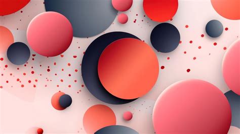 Premium Ai Image Abstract Colorful Circles On A Pink Background
