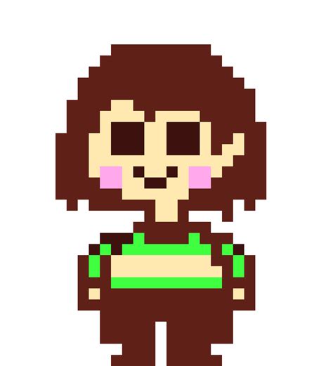 Pixel Art Undertale Chara Dessin Facile Modèle Difficile Style