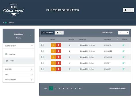 PHP CRUD Generator